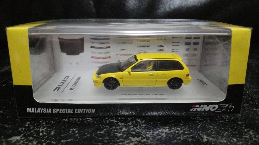 INNO64 HONDA CIVIC EF9 SiR Yellow Malaysia Special Edition INNO 64, 興趣及 ...