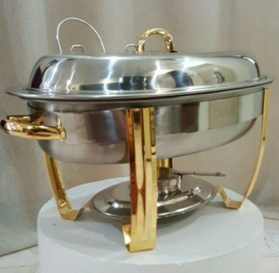 Large Size Oval Chafing Dish Buffet Set, Furniture & Home Living ...