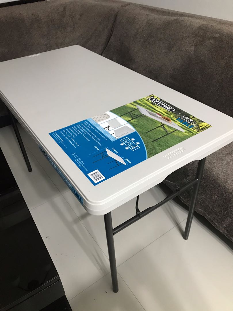 Lifetime table 4ft, Furniture & Home Living, Furniture, Tables & Sets ...
