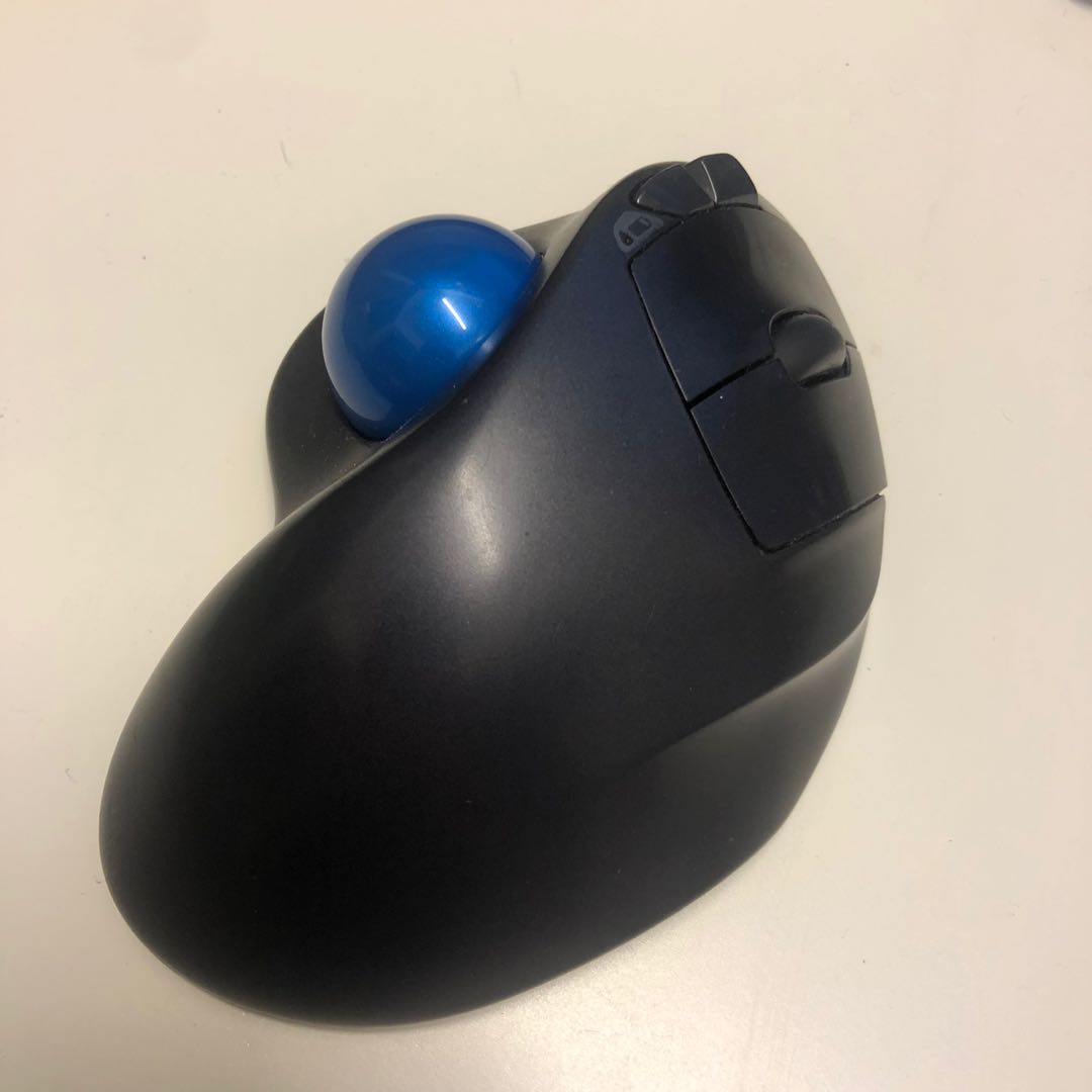 Logitech M570 無線滑鼠 軌跡球 mouse wireless 繪圖 autocad, 電腦＆科技, 電腦周邊及配件, 電腦滑鼠及 ...