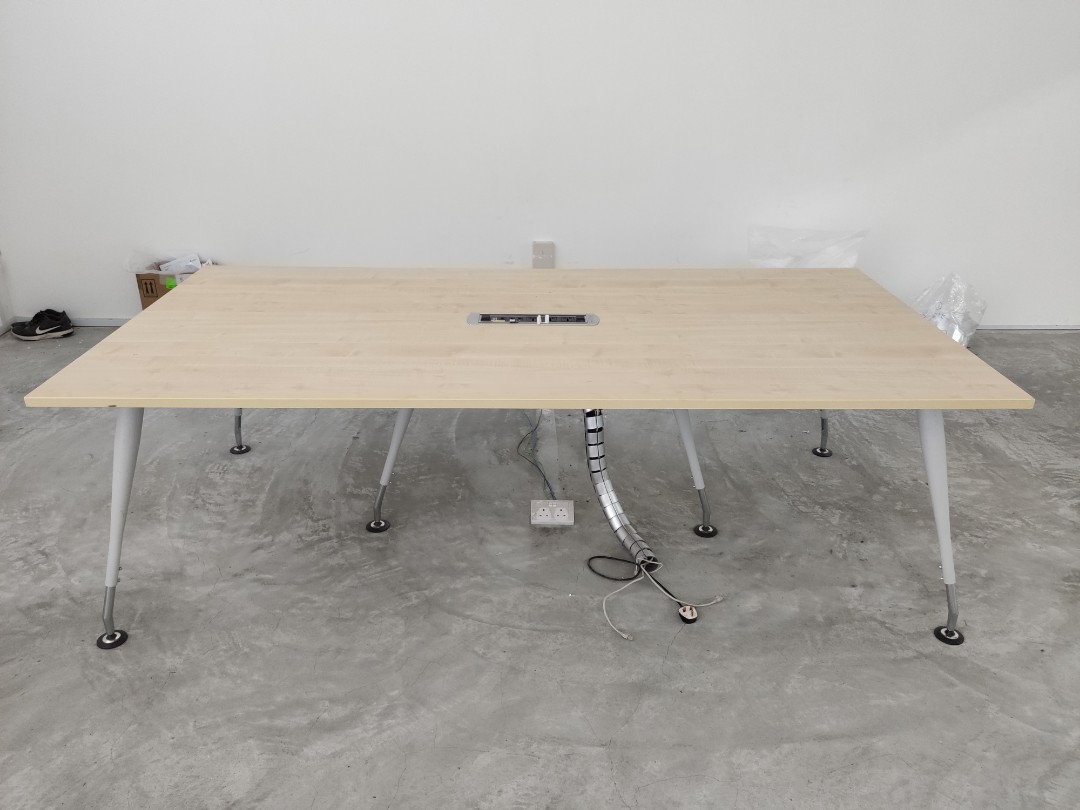 Meeting table with cables, Furniture & Home Living, Furniture, Tables ...