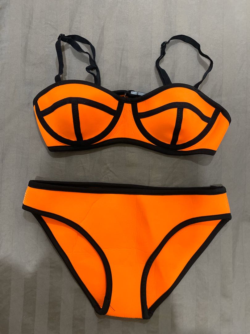 Neon bikini, Women's Fashion, Swimwear, Bikinis & Swimsuits on Carousell