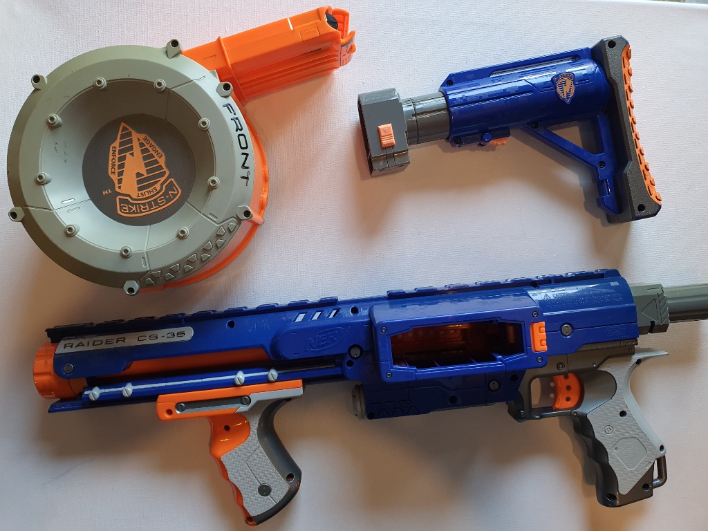 NERF N-Strike Raider Rapid Fire CS-35 Dart Blaster, Hobbies & Toys ...