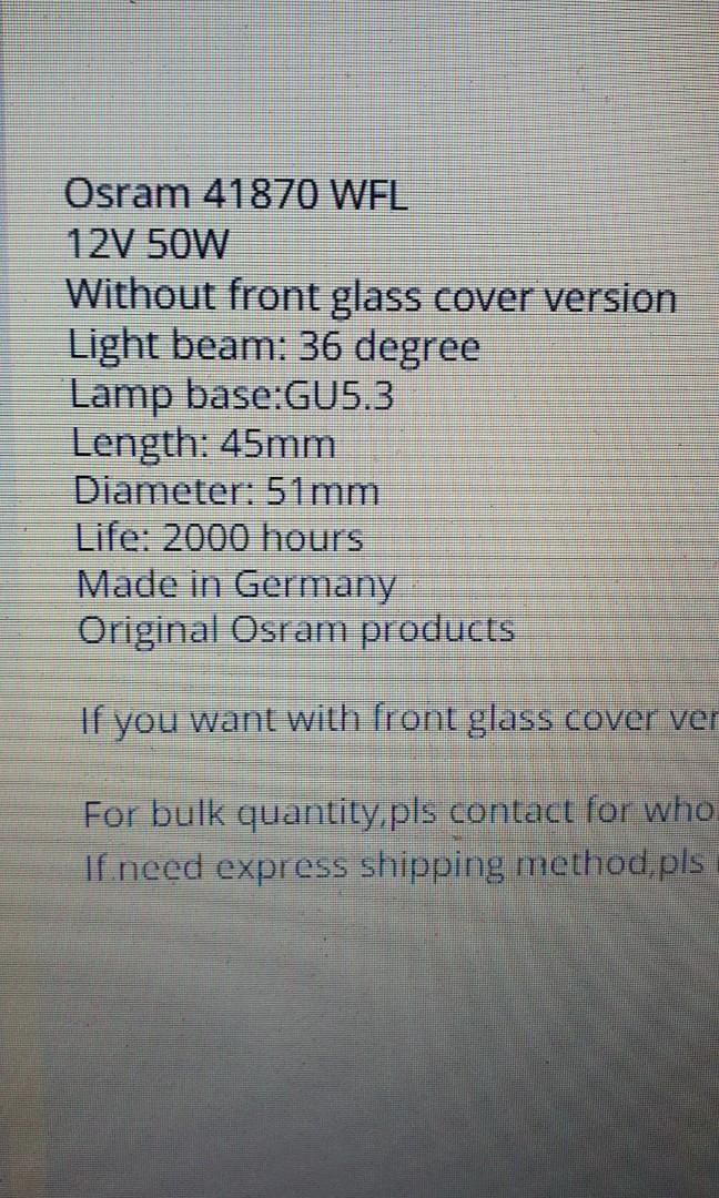 Osram decostar 51 41870 WFL, Furniture & Home Living, Cleaning ...