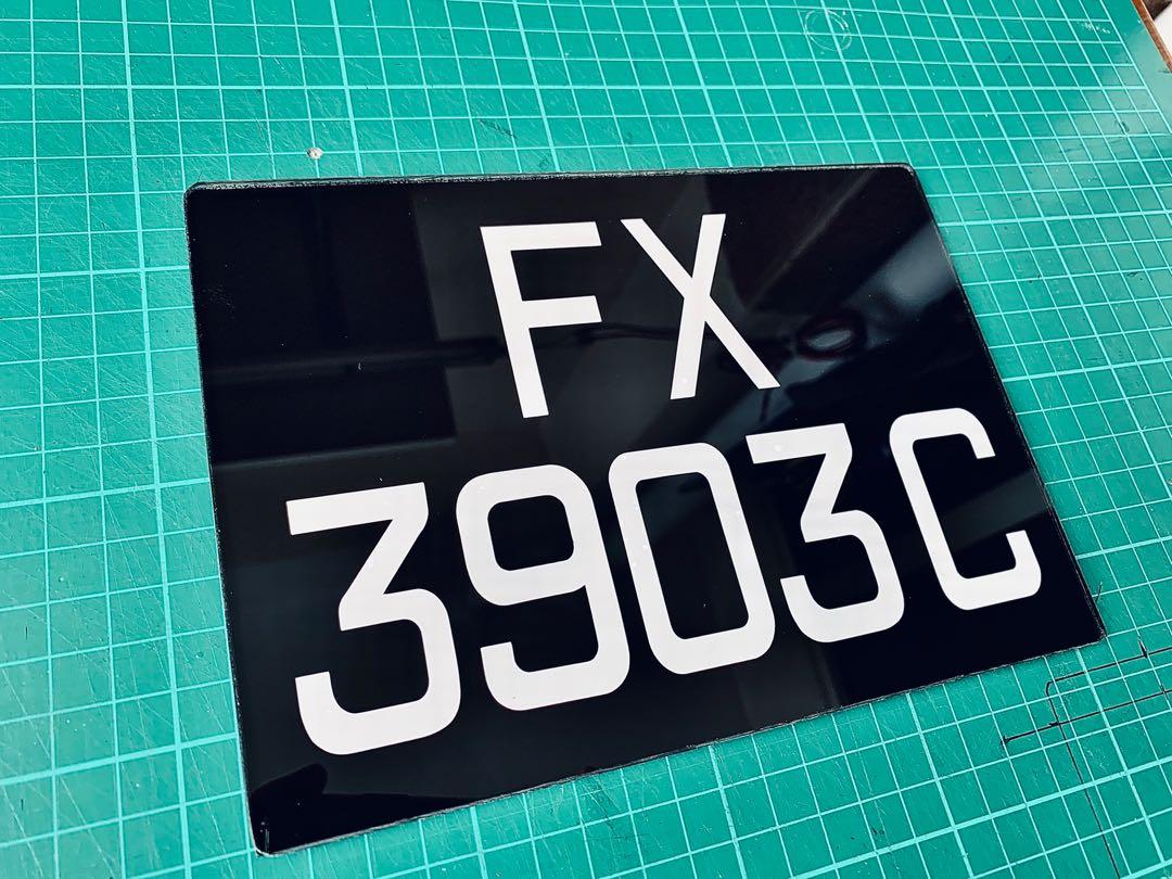 Rear Motorbike Plate (Acrylic), Motorcycles, Motorcycle Accessories on ...