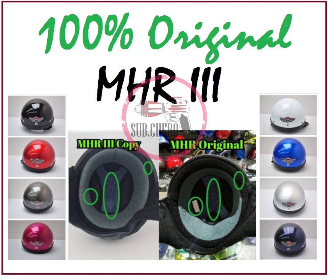 SC210 Original Ori MHR III 3 Half Cut Helmet Topi Keledar Kura-kura ...