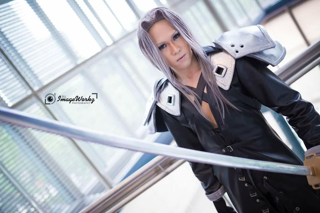 Sephiroth Advent Children Costume + black Wing, Men's Fashion, Coats ...