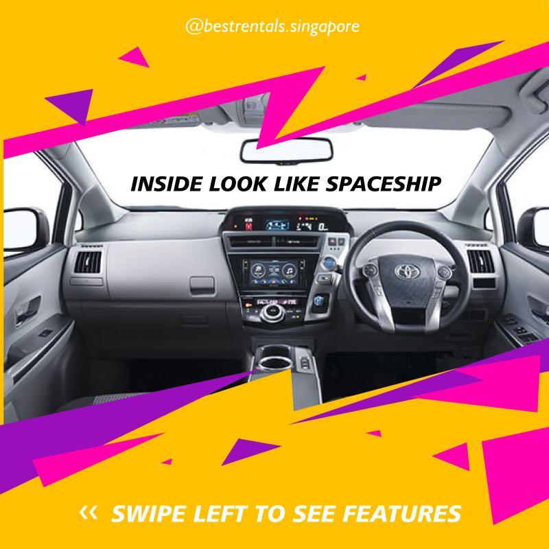Special promotion of Prius plus hybrid MPV , Cars, Car Rental on Carousell