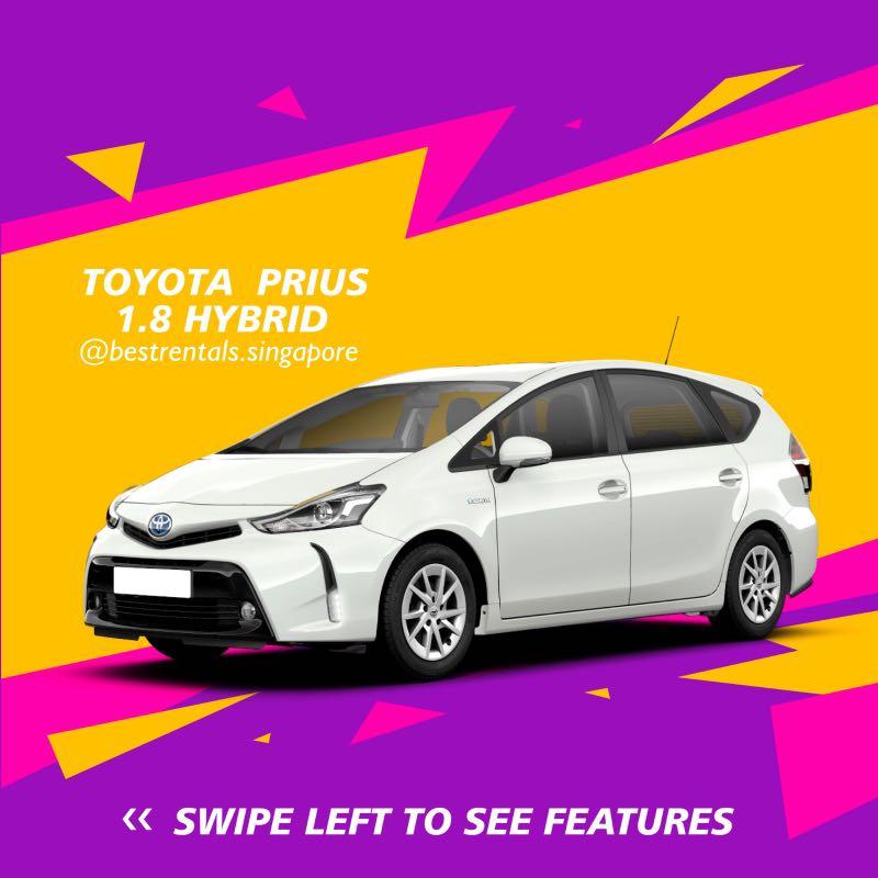 Special promotion of Prius plus hybrid MPV , Cars, Car Rental on Carousell
