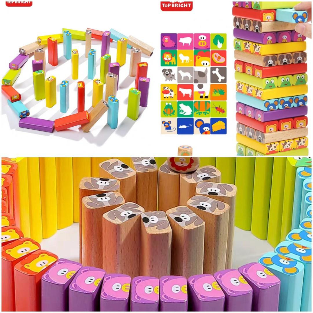 [SG] Clearance Sale - TOPBRIGHT Animal Jenga Game Wooden Blocks ...