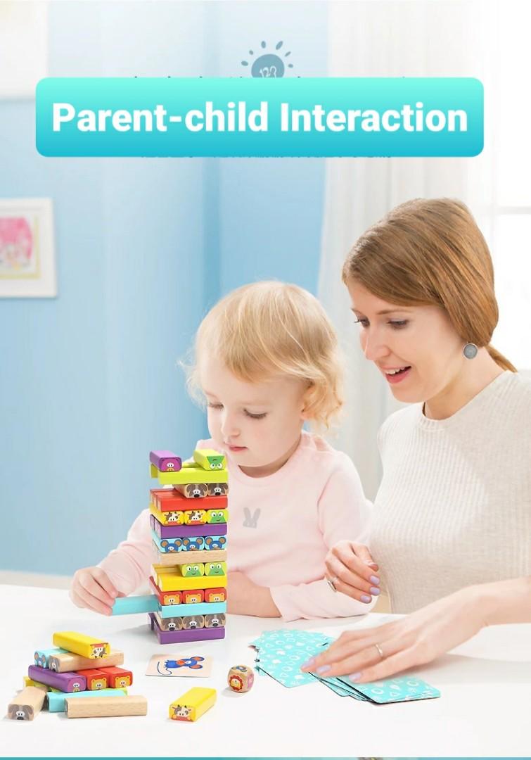 [SG] Clearance Sale - TOPBRIGHT Animal Jenga Game Wooden Blocks ...