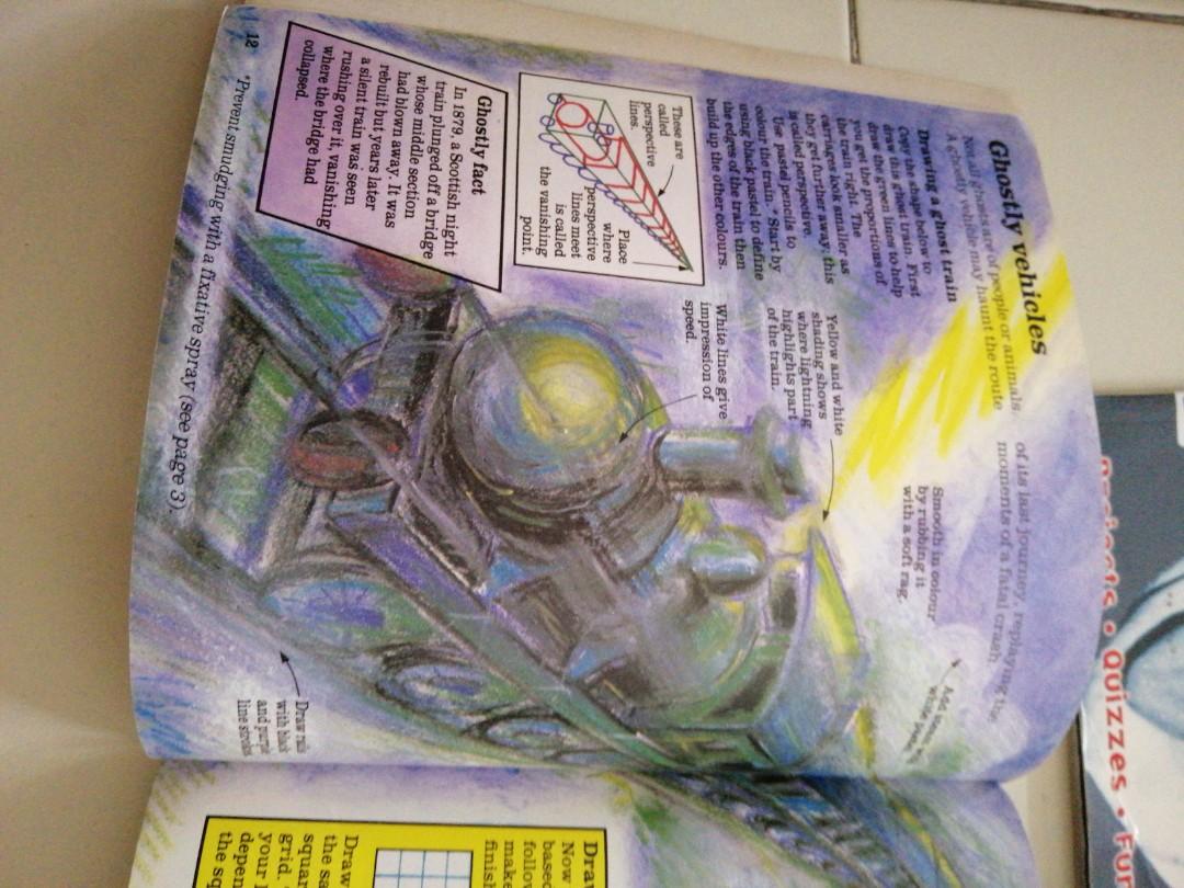 Usborne how to draw ghost vampire Haunted House book, Hobbies & Toys ...