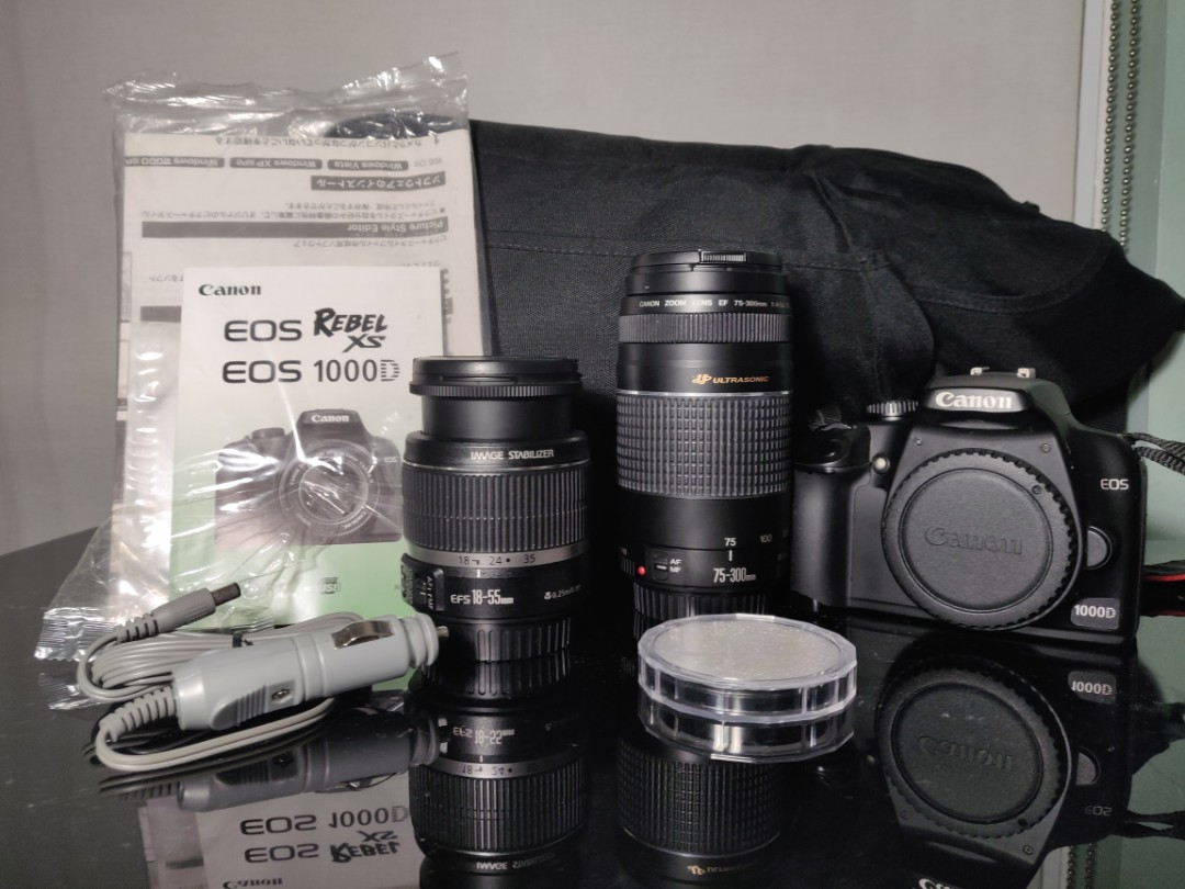 USED - Canon 1000D DSLR, Photography, Cameras on Carousell