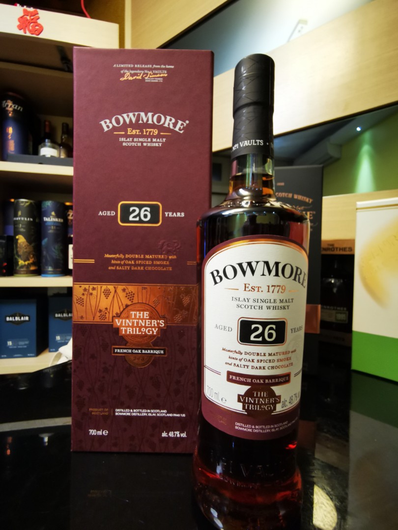Bowmore 26 Years Wine Cask - Vintner’s Trilogy Part 2波摩26年, 嘢食 & 嘢飲, 酒精 ...