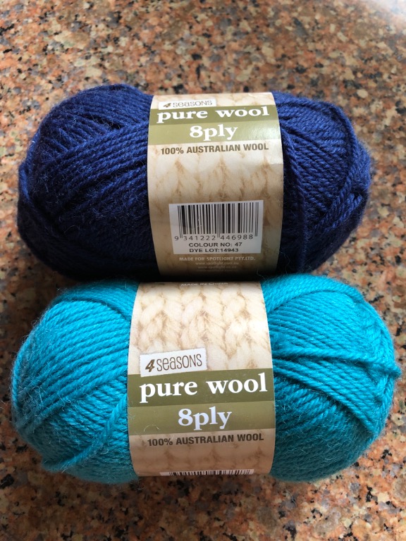 4SEASONS 4 Seasons Pure Wool 8 Ply Yarn 100g (NOT MARVEL YARN), Hobbies ...