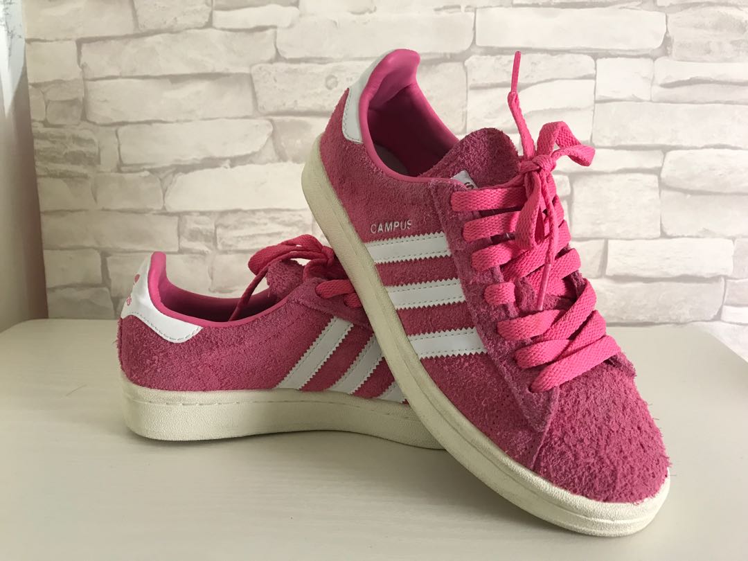 Adidas campus pink, 她的時尚, 鞋類, 運動鞋、球鞋在旋轉拍賣