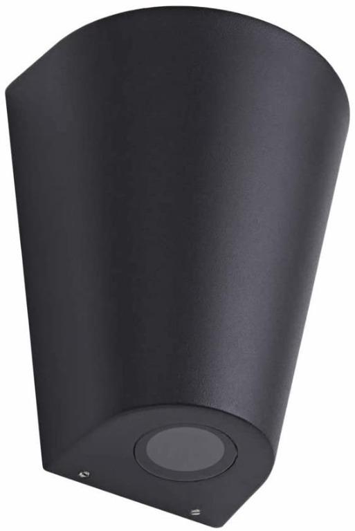 Biard Round Up/Down Wall Light Black - Outdoor Indoor Garden, Furniture ...