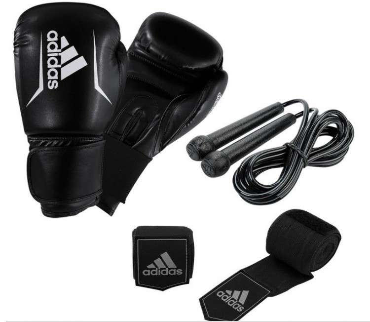 Adidas Boxing Set (Adidas Speed 50 Boxing Gloves 12oz + Hand wraps ...