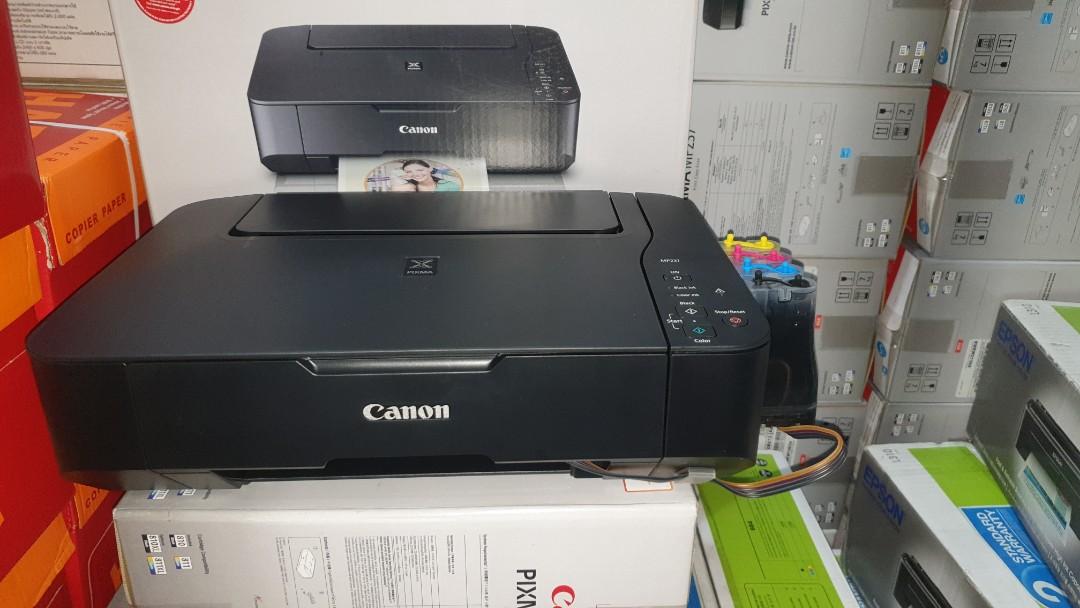 Canon MP237 with CISS ink dye and original cartridge, Computers & Tech ...