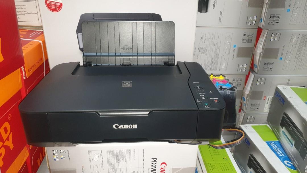Canon MP237 with CISS ink dye and original cartridge, Computers & Tech ...