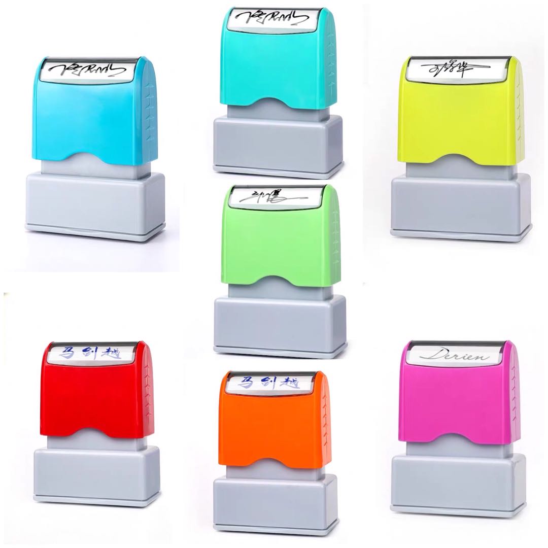 Custom made name stamp/chope, Hobbies & Toys, Stationery & Craft, Craft ...