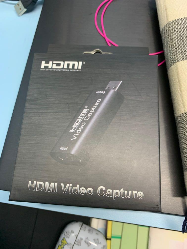 HDMI vedio Capture 擷取裝置, 電腦＆科技, 電腦周邊及配件, 電腦線、轉接線及轉換器 - Carousell