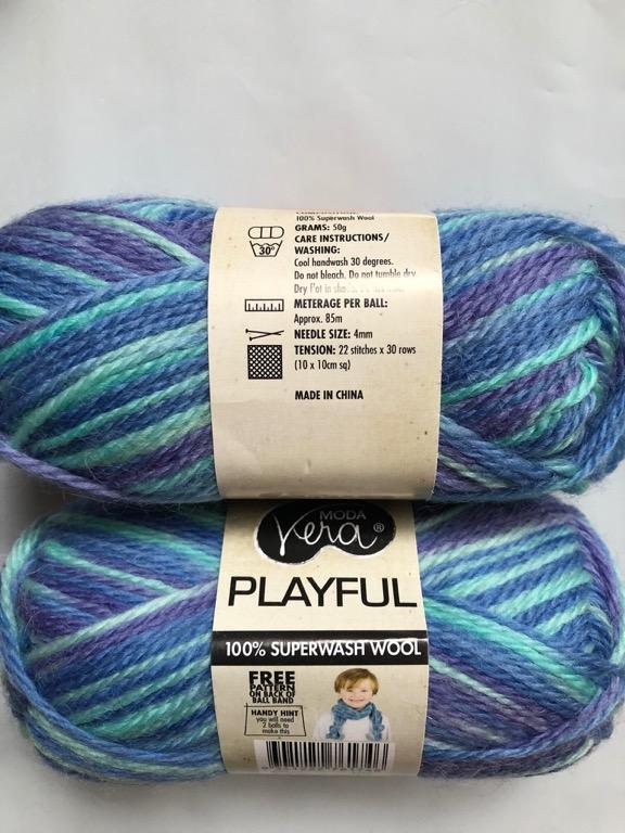 [SOLD] MODA VERA PLAYFUL YARN 50g , Design & Craft, Craft Supplies ...