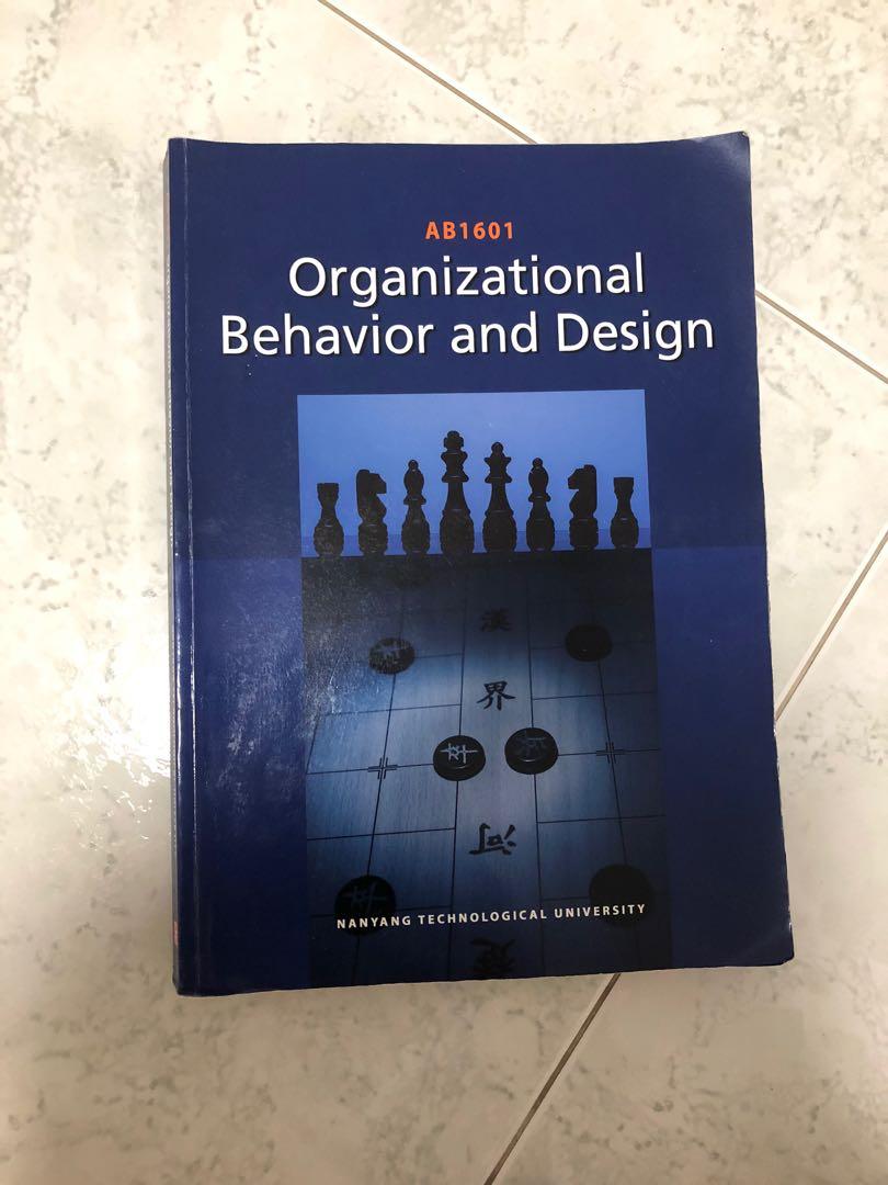 Organisational Behavior And Design Textbook Ab1601 Hobbies Toys