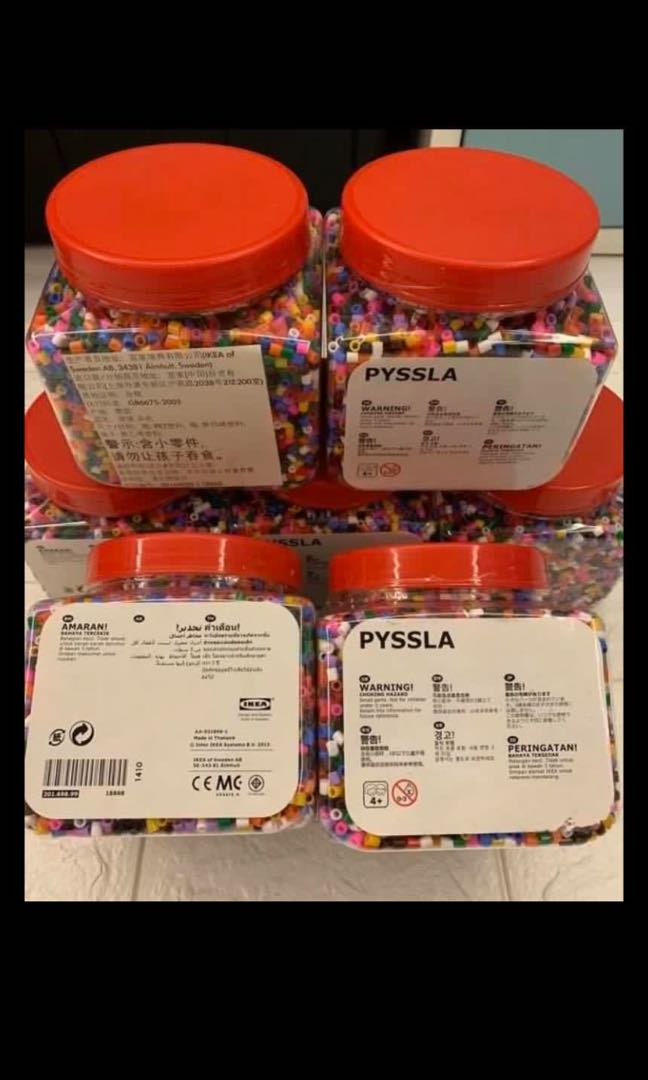 Pyssla beans from Ikea brand new last box left no restock !!, Design ...