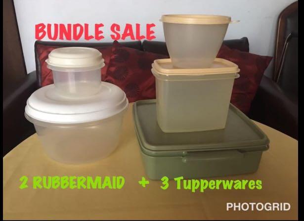 Rubbermaid & Tupperware containers, Furniture & Home Living ...