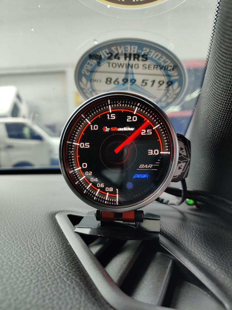 Shawdow 3 bar boost gauge., Car Accessories, Electronics & Lights on Carousell