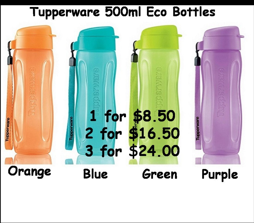 Tupperware bottles-500ml, Furniture & Home Living, Kitchenware ...