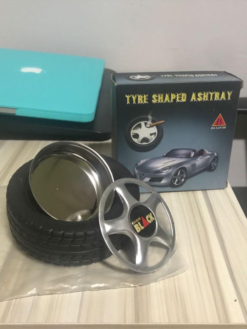 Tyre shape ashtray, Everything Else on Carousell