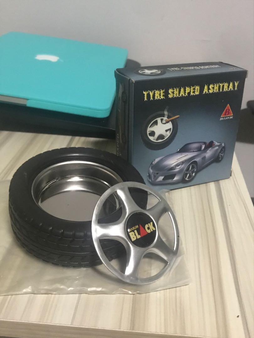 Tyre shape ashtray, Everything Else on Carousell