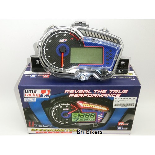 Uma Racing Y15ZR V1 Digital Racing Speedometer Meter, Motorcycles ...