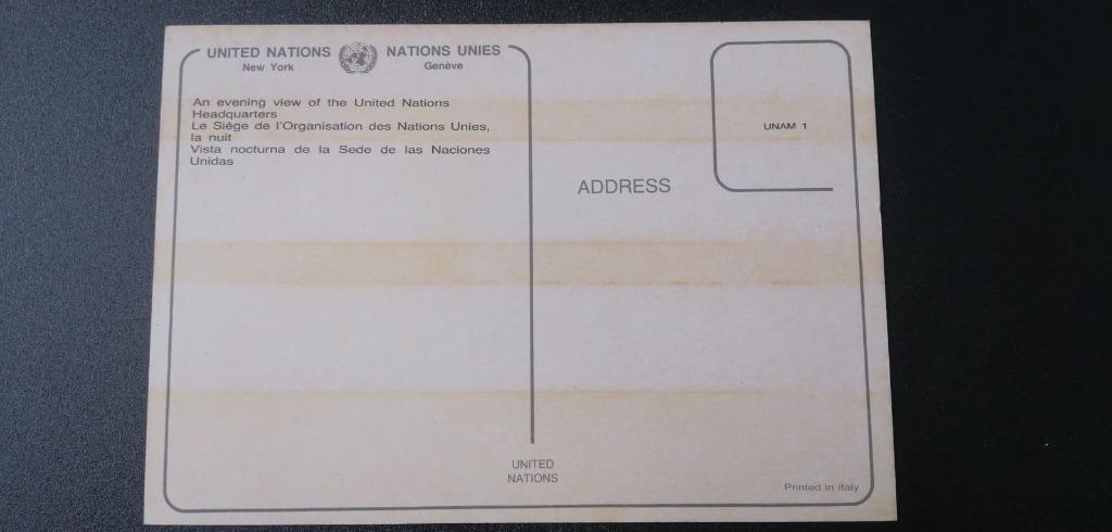 United Nations Headquarter Postcard, Hobbies & Toys, Memorabilia ...