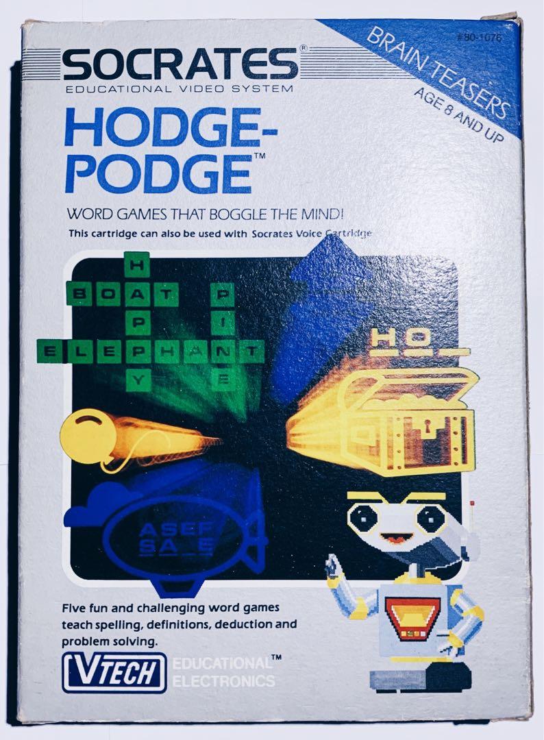 Vintage VTech Socrates Educational Video System Hodge-Podge Gaming ...