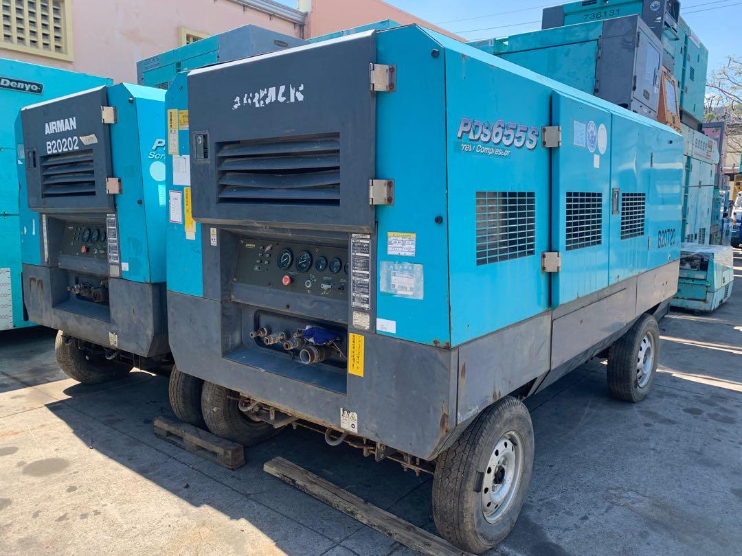 Airman Compressor 655 cfm, Commercial & Industrial, Construction Tools ...