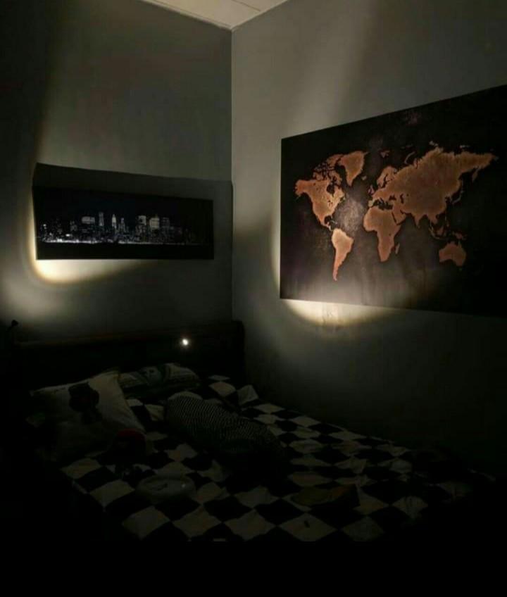 AUTHENTIC WORLD MAP POSTER, WALL ART DECOR, HIASAN DINDING, Furniture ...