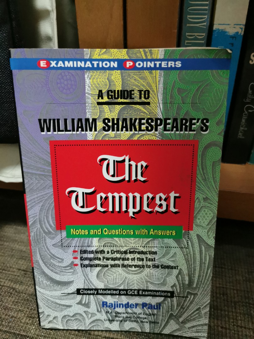 Book: Guide to The Tempest, Hobbies & Toys, Books & Magazines, Fiction ...