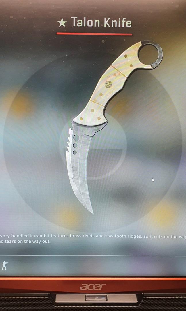 Csgo Talon Knife Vanilla, Video Gaming, Gaming Accessories, Game Gift Cards & Accounts on Carousell