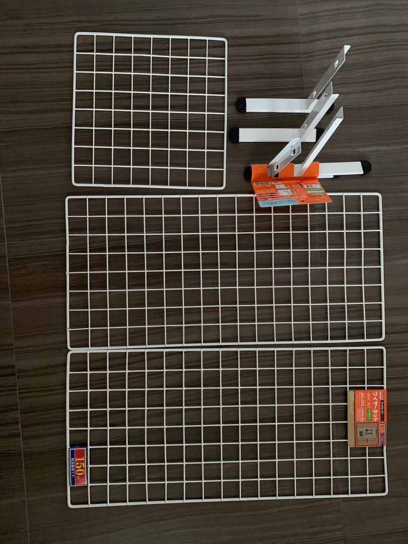 Daiso Wire Net Rack Stand, Furniture & Home Living, Home Improvement ...