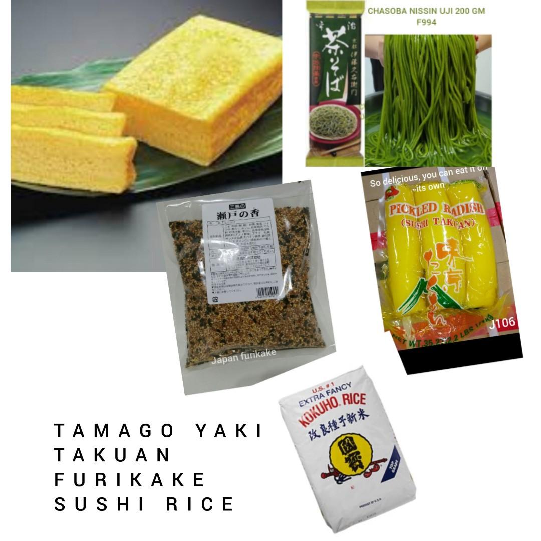 (FREE BANDED CHASOBA NISSIN.) X 1 PKT A) SUSHI RICE 2.5 KG X 1 PKT B ...