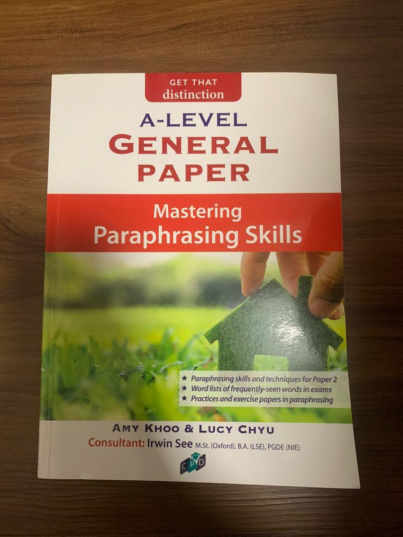 general paper: paraphrasing skills (guidebook + prac), Hobbies & Toys ...