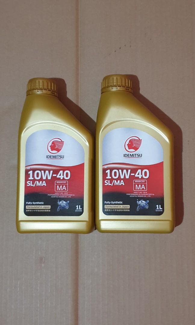 IDEMITSU engine oil 10W-40 SL/MA Fully Synthetic 100% Original Made in ...
