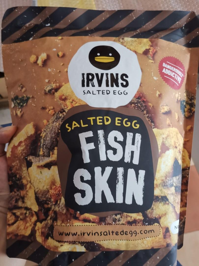 Irvins Salted Egg Fish Skin (230g), Food & Drinks, Packaged Snacks on ...