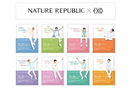 Limited Edition Sheet Mask Exo Nature Republic Ready stock Korean ...