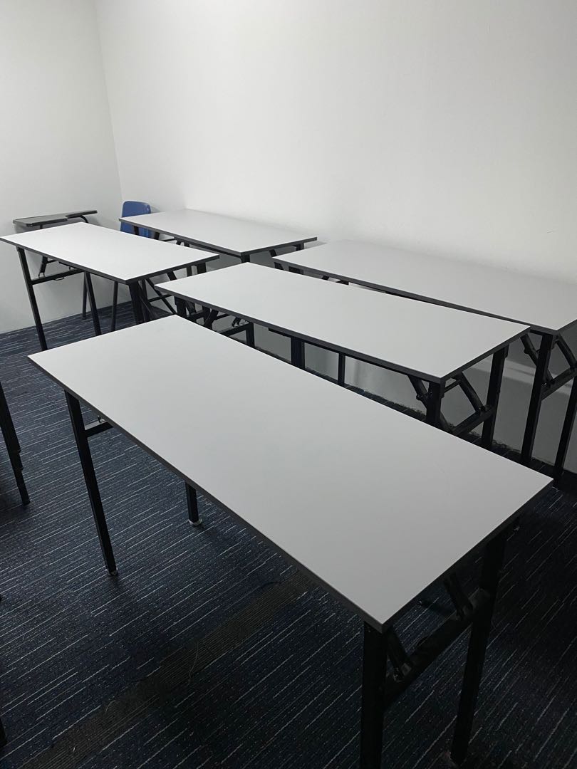 Long study table, Furniture & Home Living, Furniture, Tables & Sets on ...