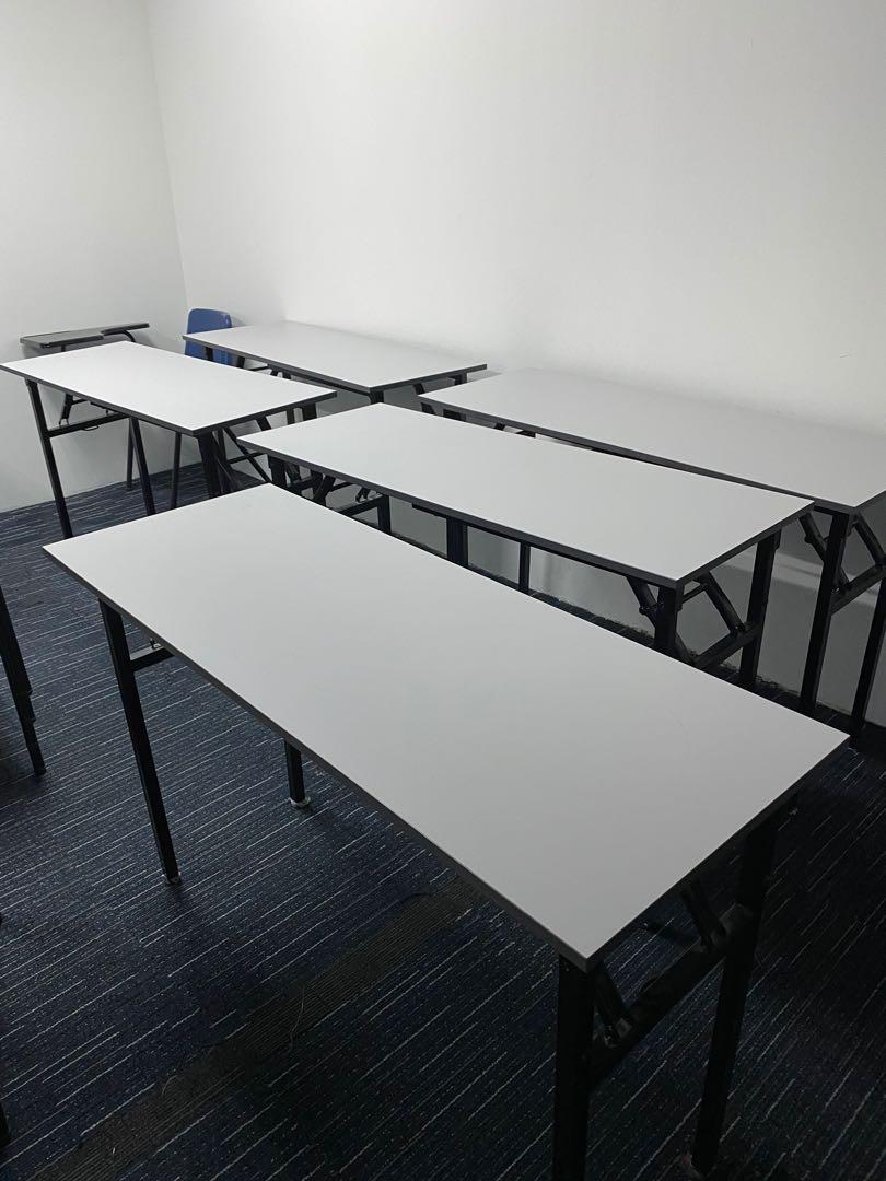 Long study table, Furniture & Home Living, Furniture, Tables & Sets on ...