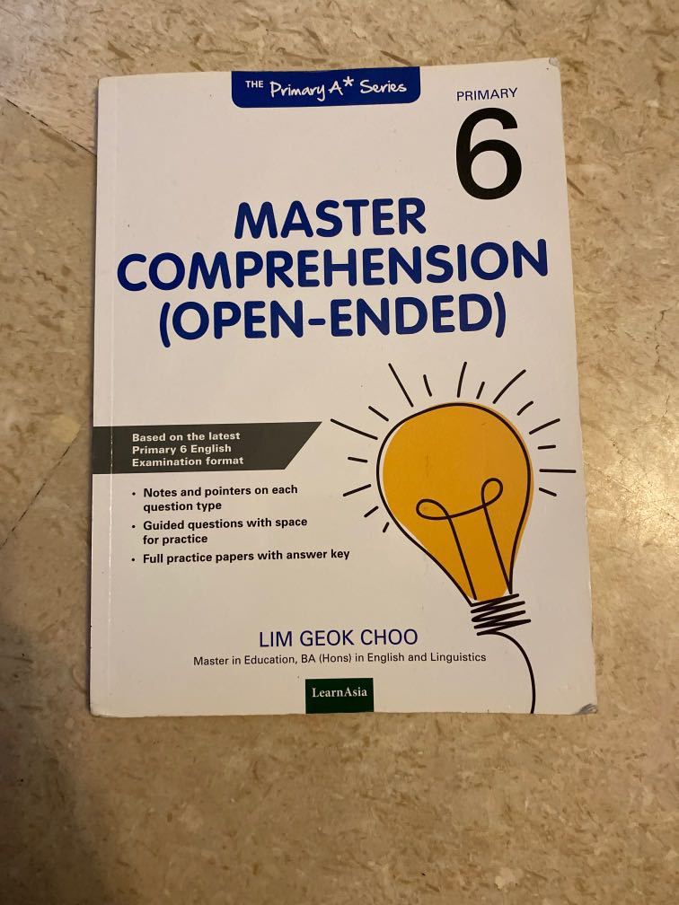 Master Comprehension (Open Ended) for PSLE English P6, Hobbies & Toys ...